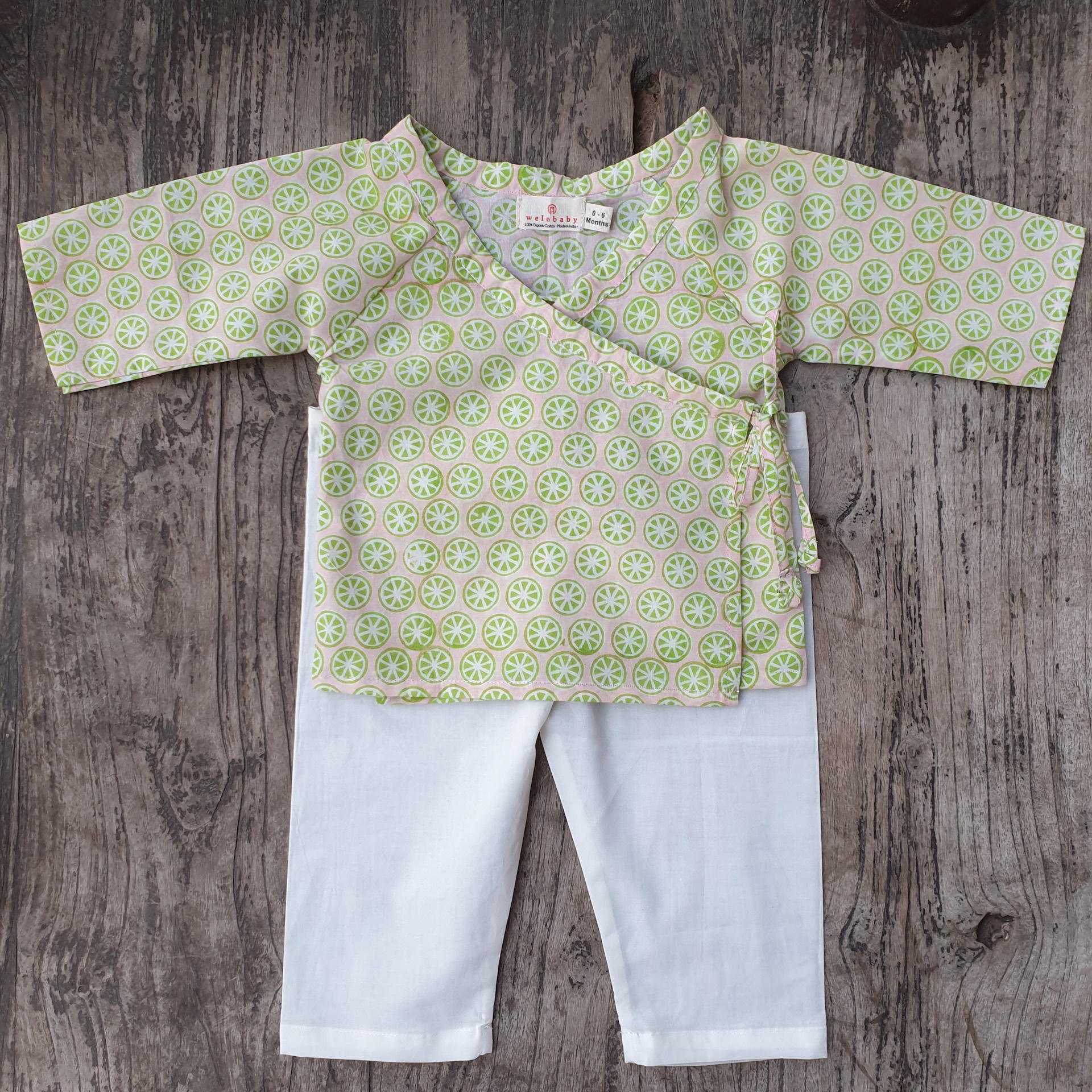 Pink Lemons – Infant Jhabla/Apparel Set – Welobaby